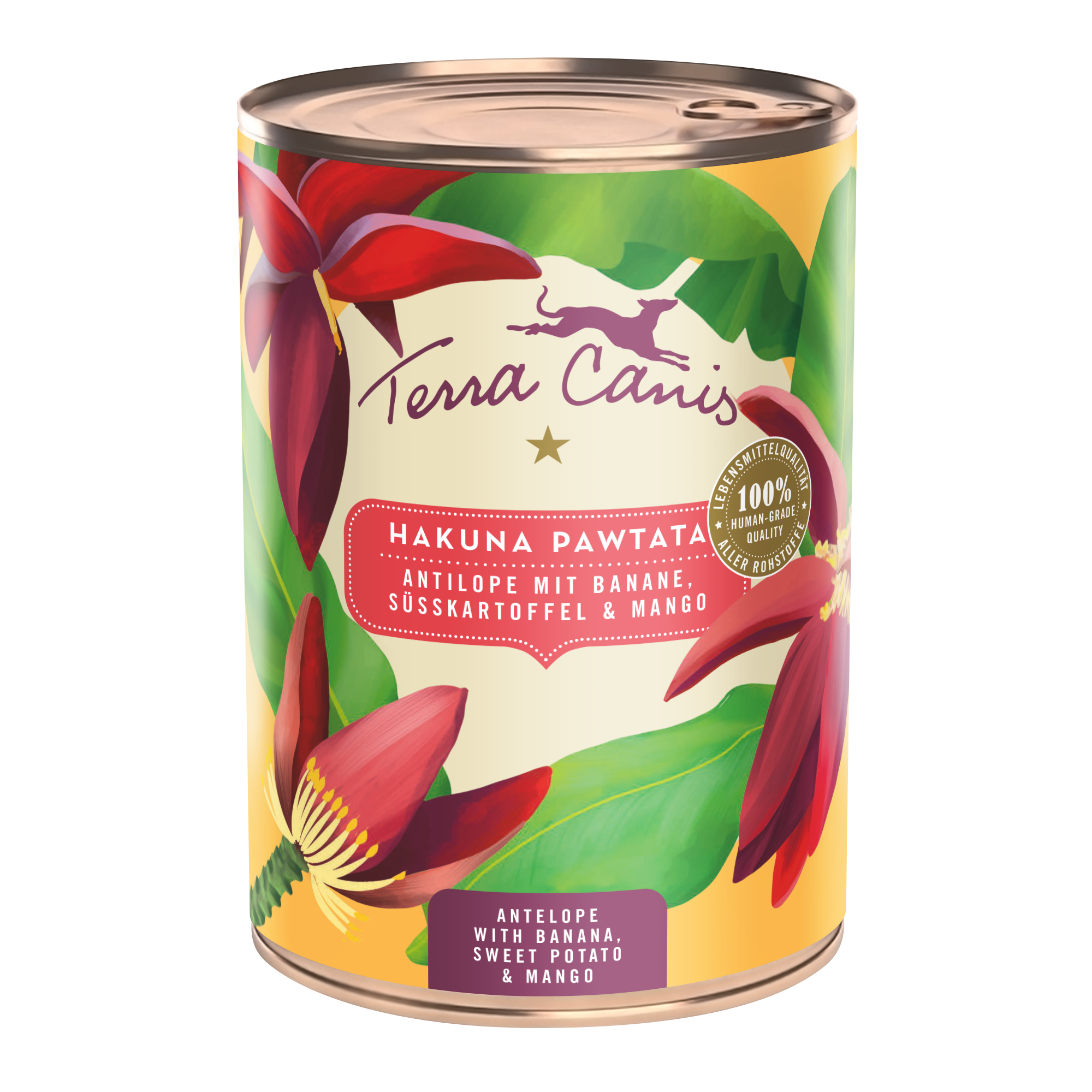 Terra Canis Flower Menü Hakuna Pawtata - Antilope mit Banane ...