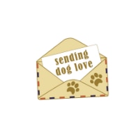 Terra Canis Pin Umschlag Sending Dog Love