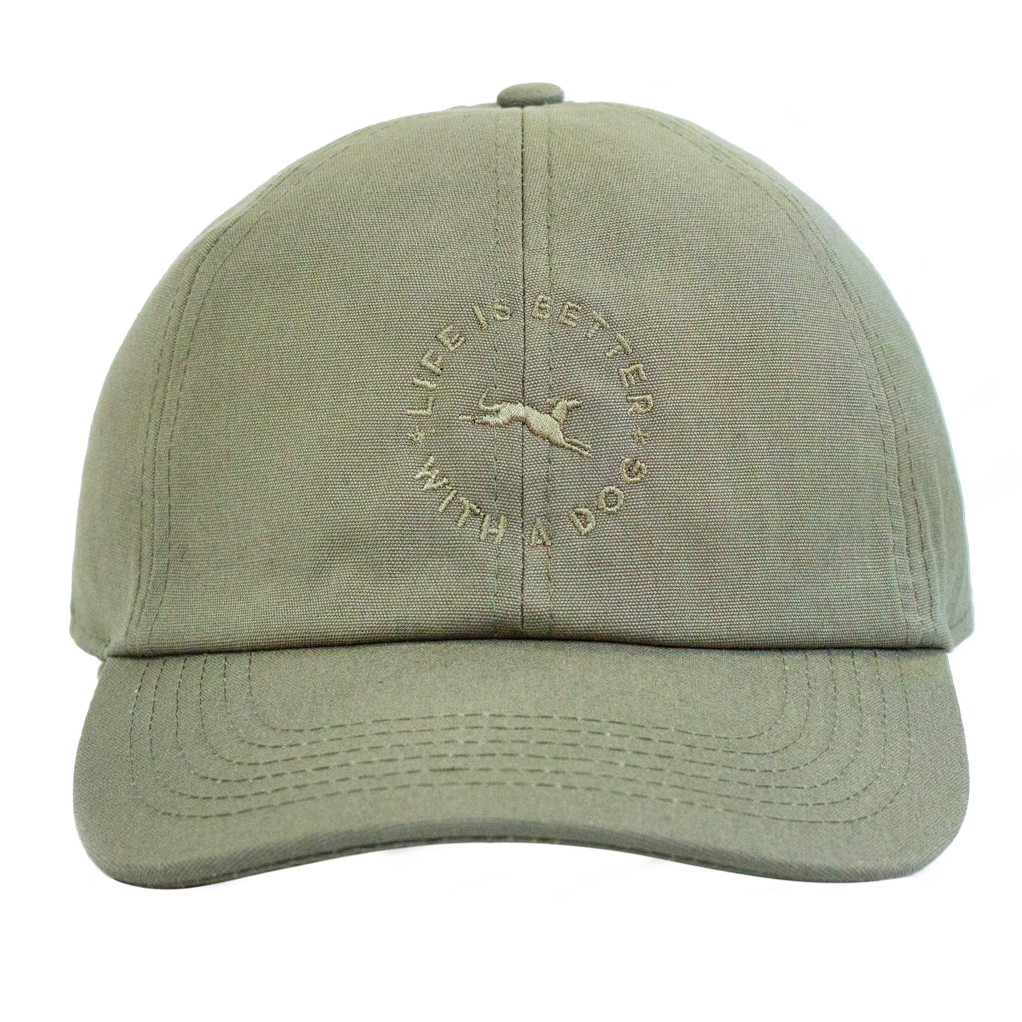 Terra Canis Terra Canis Cap Olive Green "Life is better with a dog"